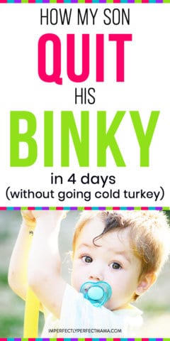 How My Son Quit His Binky in 4 Days (No Pacifier and Without Going Cold ...